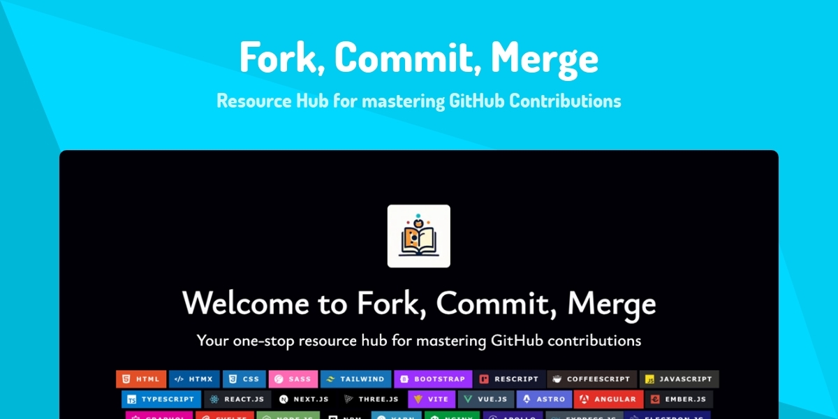 Fork Commit Merge Resource Hub For Mastering Github Contributions